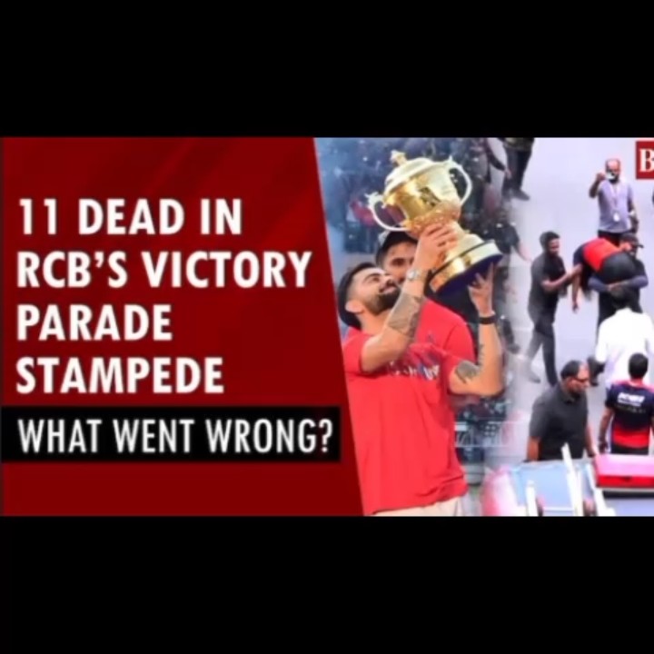 11 people died in the RCB open bus parade #rcb #shorts - YouTube