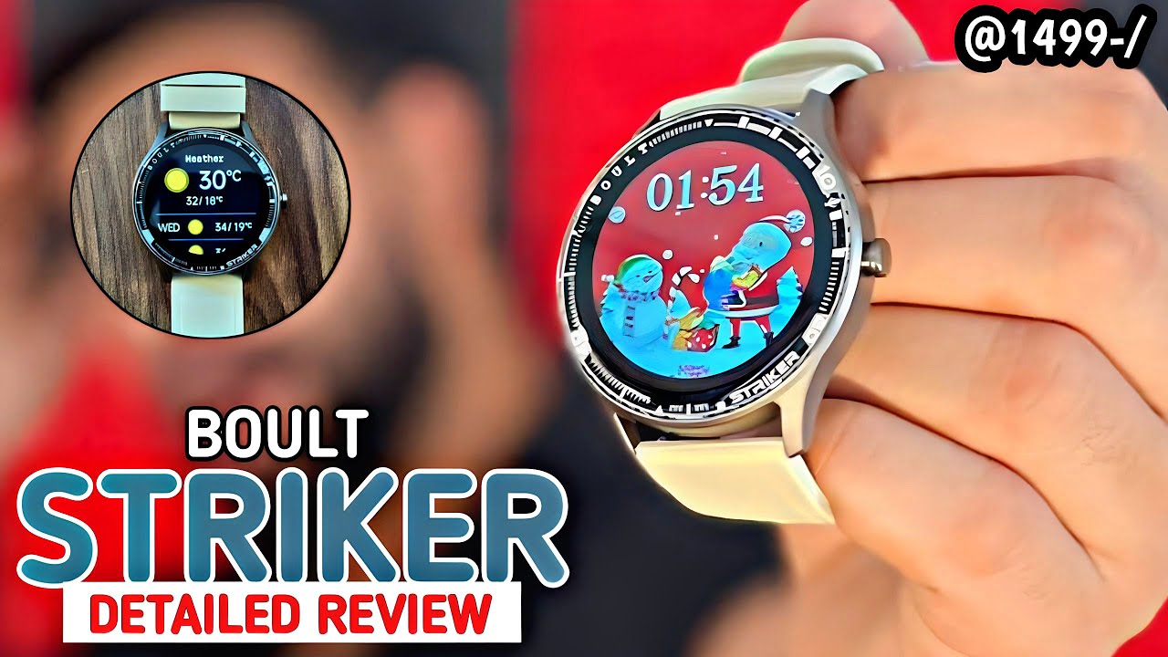 Boult striker smartwatch unboxing & review⚡️Best Round Dial smartwatch ...