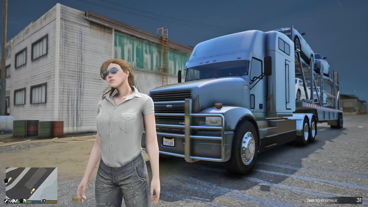 Gta 5 Episode Going To Work As Female Truck Driver - Transport ...