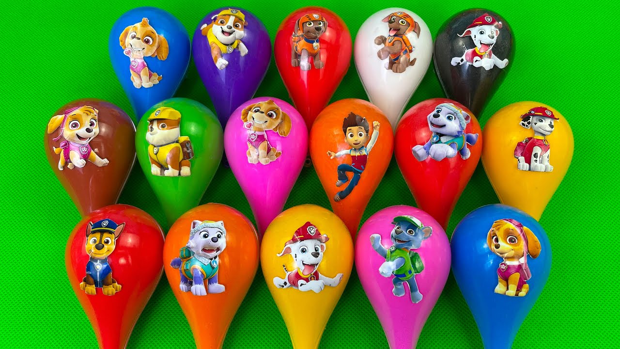 Making Tear Drops Clay 🐶 PAW PATROL Slime: Ryder, Chase, Marshall 🐾 ...