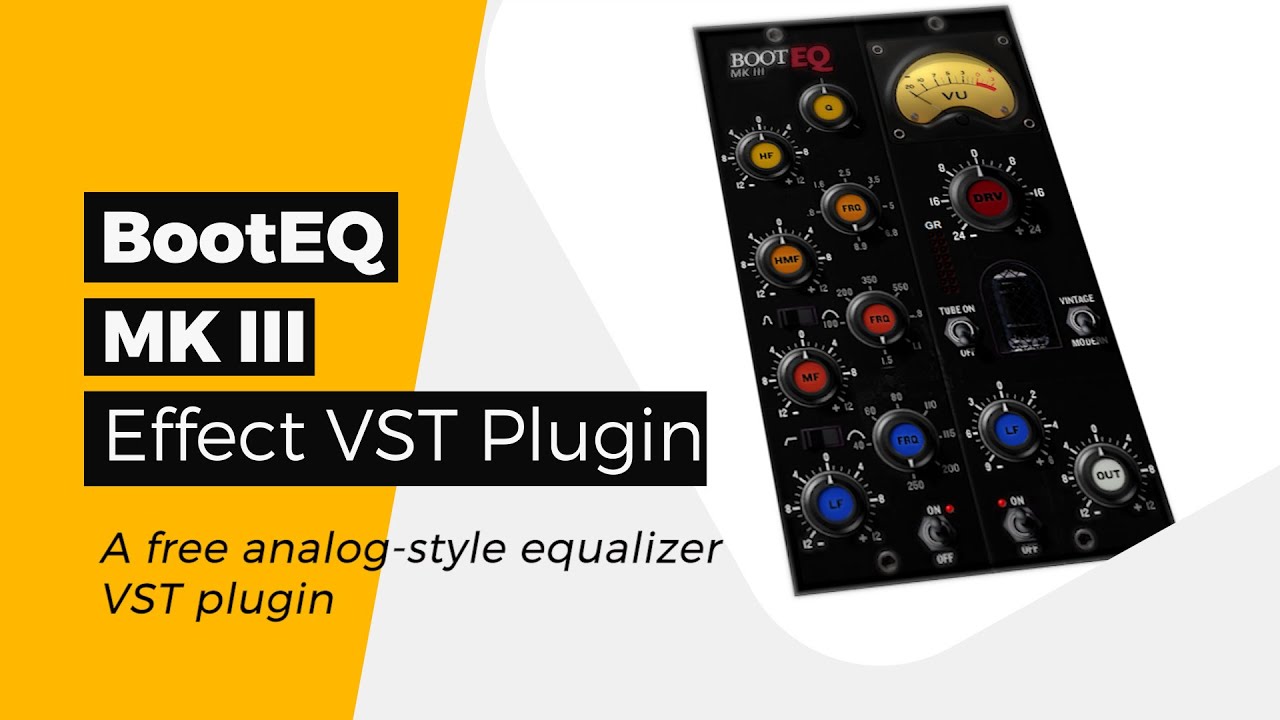 🎶BootEQ MK III - A free analog-style equalizer VST plugin - A free effect VST plugin - YouTube