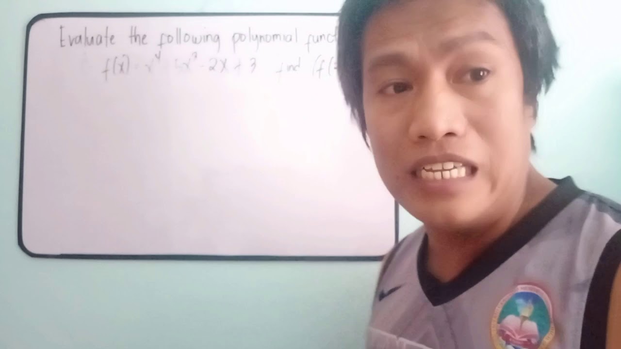 GRADE 10: HOW TO EVALUATE A POLYNOMIAL FUNCTION - YouTube