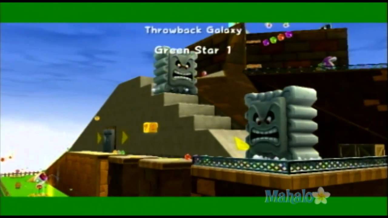Super Mario Galaxy 2 Walkthrough - Throwback Green Star 1 - Star 221 ...