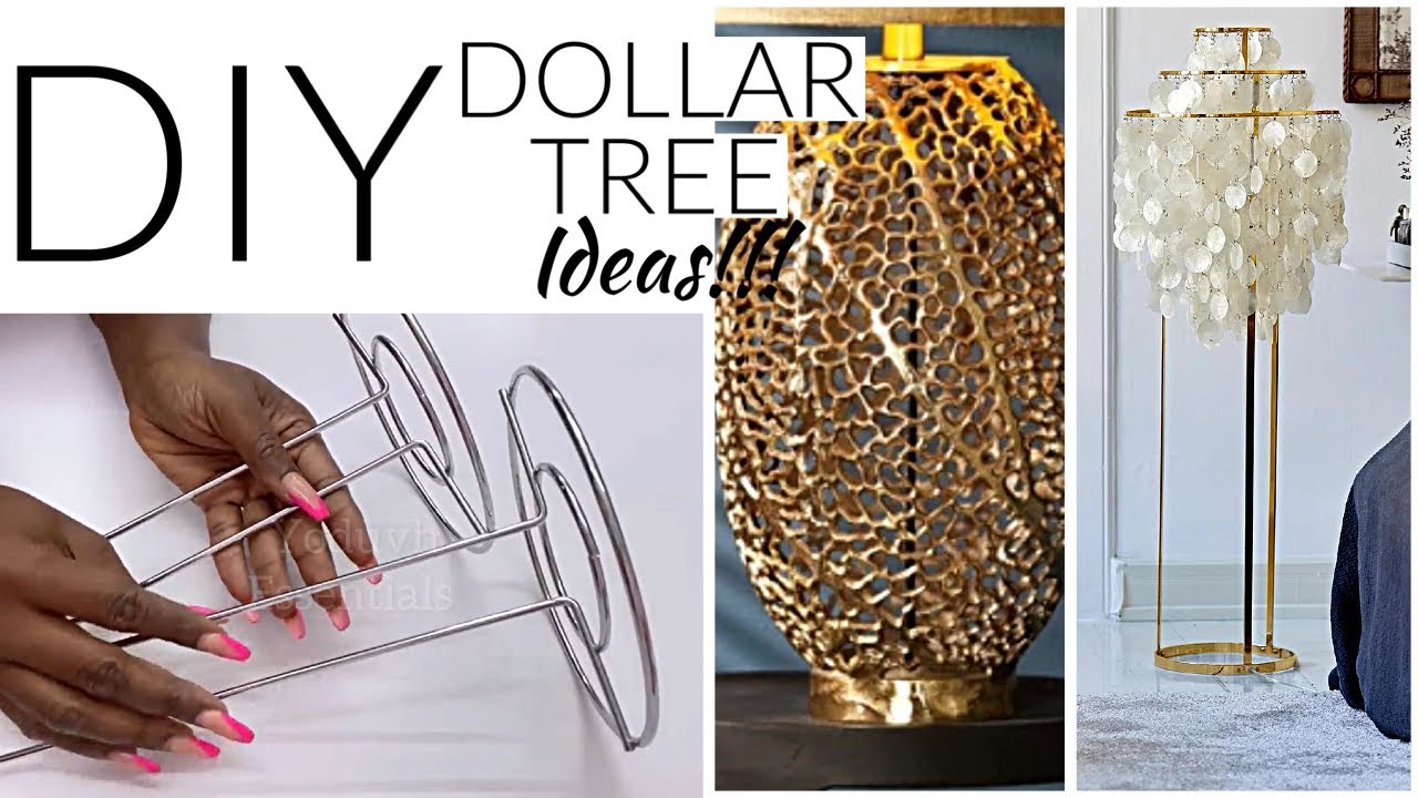 INSTANT DOLLAR TREE Holders FOR THIS LIGHTING IDEA! DIY DOLLAR TREE ...