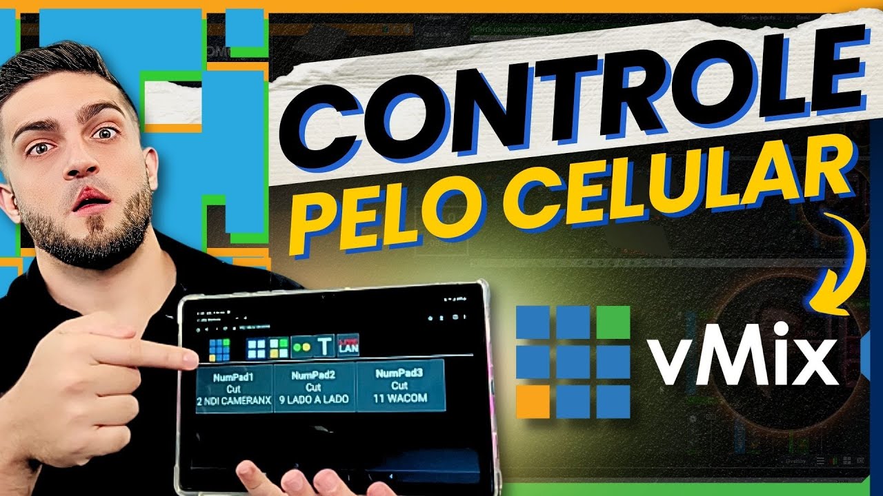 vMix | Controle o vMix pelo CELULAR / TABLET ou OUTRO PC via REDE!! Usando o Web Controlador ...