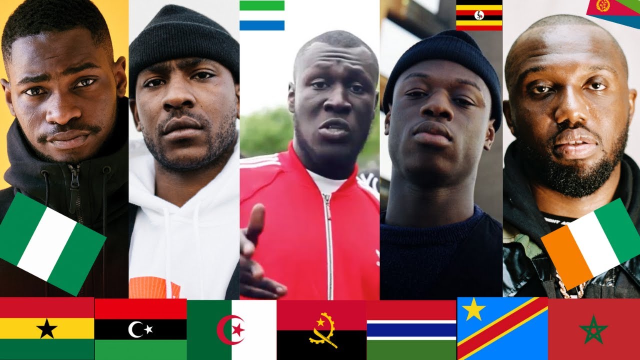 Popular UK RAPPERS with AFRICAN heritage- Stormzy, Headie, Abra, Fredo ...