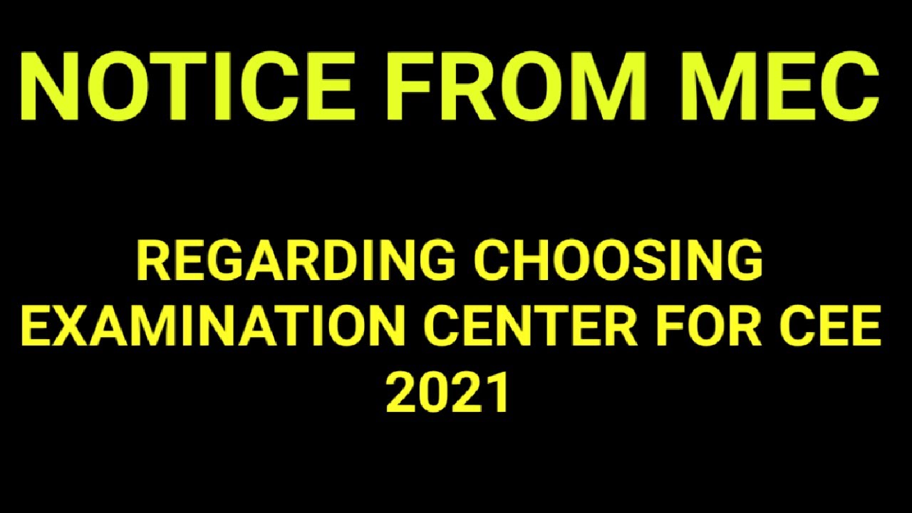 CHOOSE YOUR EXAMINATION CENTER FOR CEE-2021.NOTICE FROM #MEDICAL ...