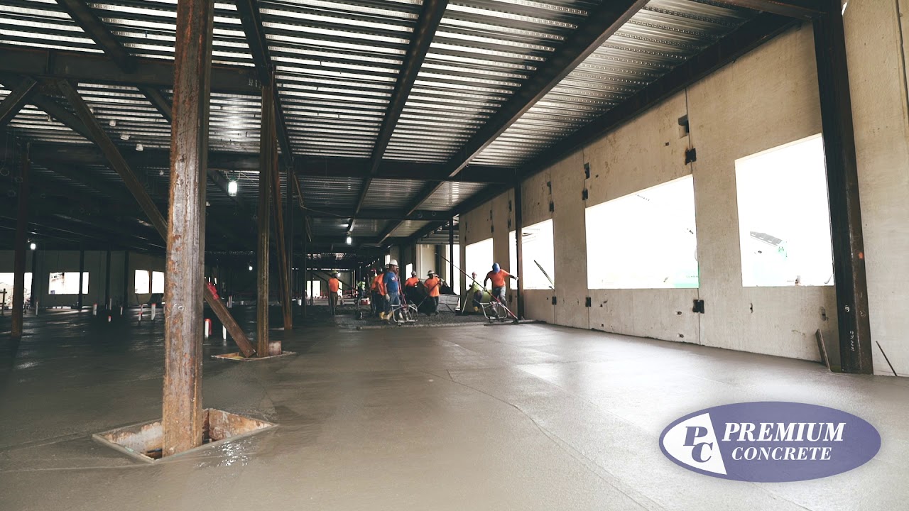 Premium Concrete - FLATWORK TIMELAPSE - YouTube