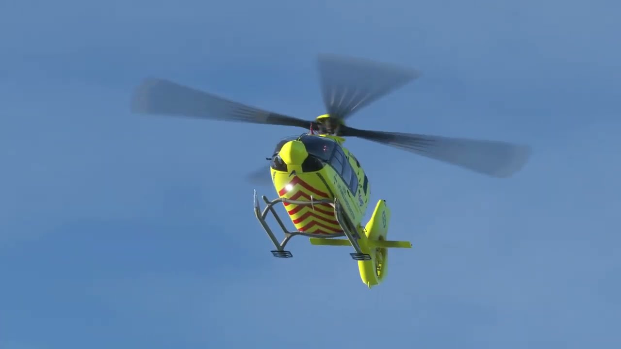 Medical Helicopter arriving at the scene of an RTC in MFS! - YouTube
