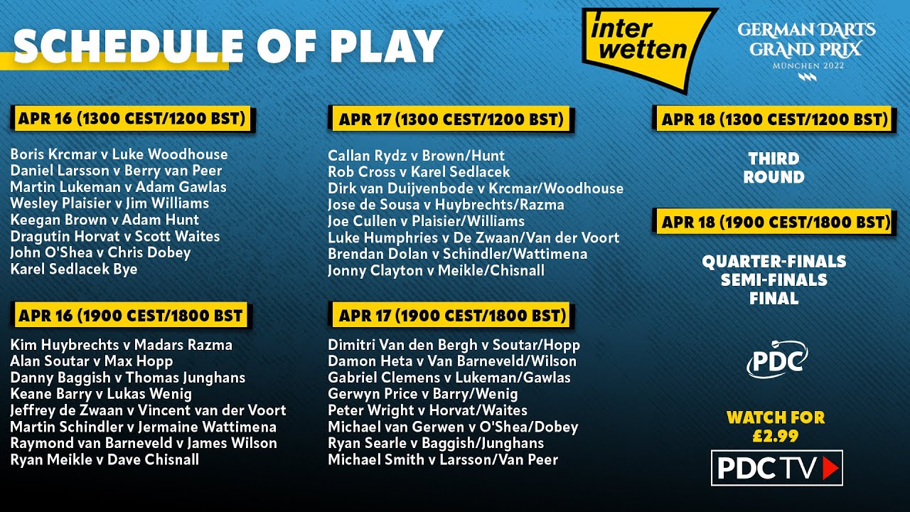 PDC German Darts Grand Prix 2022 Round 3 Jonny Clayton v Max Hopp 2022 04 18 HUN - YouTube