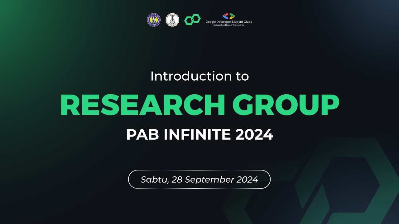 Introduction to Research Group - PAB INFINITE 2024 - YouTube