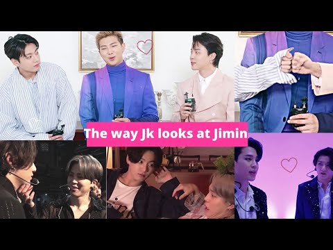 The way Jungkook looks at Jimin 🥺💜 -  jikook always in their own world