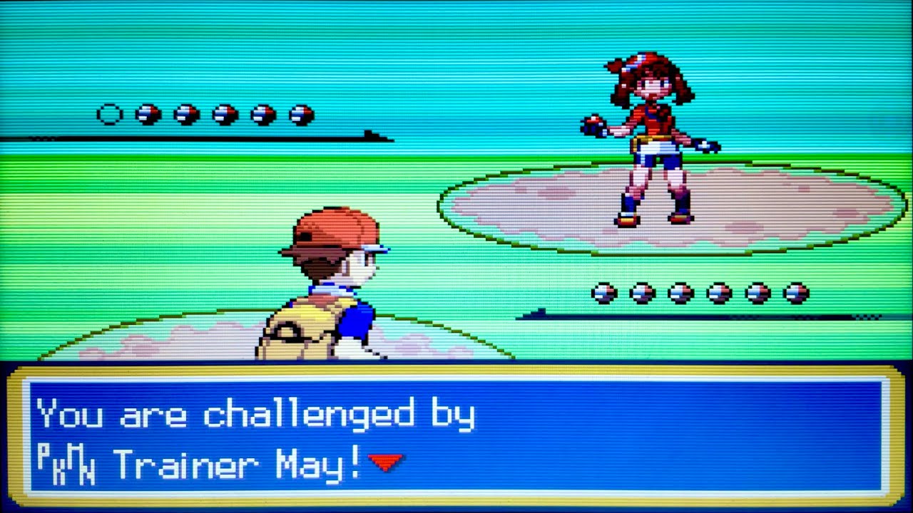 Pokémon Inflamed Red - VS. PKMN Trainer May R2 (2nd Battle) (Win ...