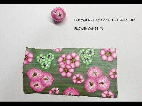 Polymer Clay Flower Cane Tutorial - YouTube