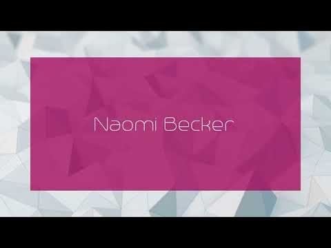 Naomi Becker - appearance - YouTube
