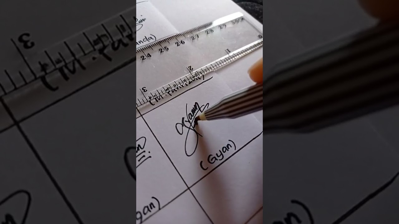 gyan signature #shorts #autograph #tandatangan - YouTube