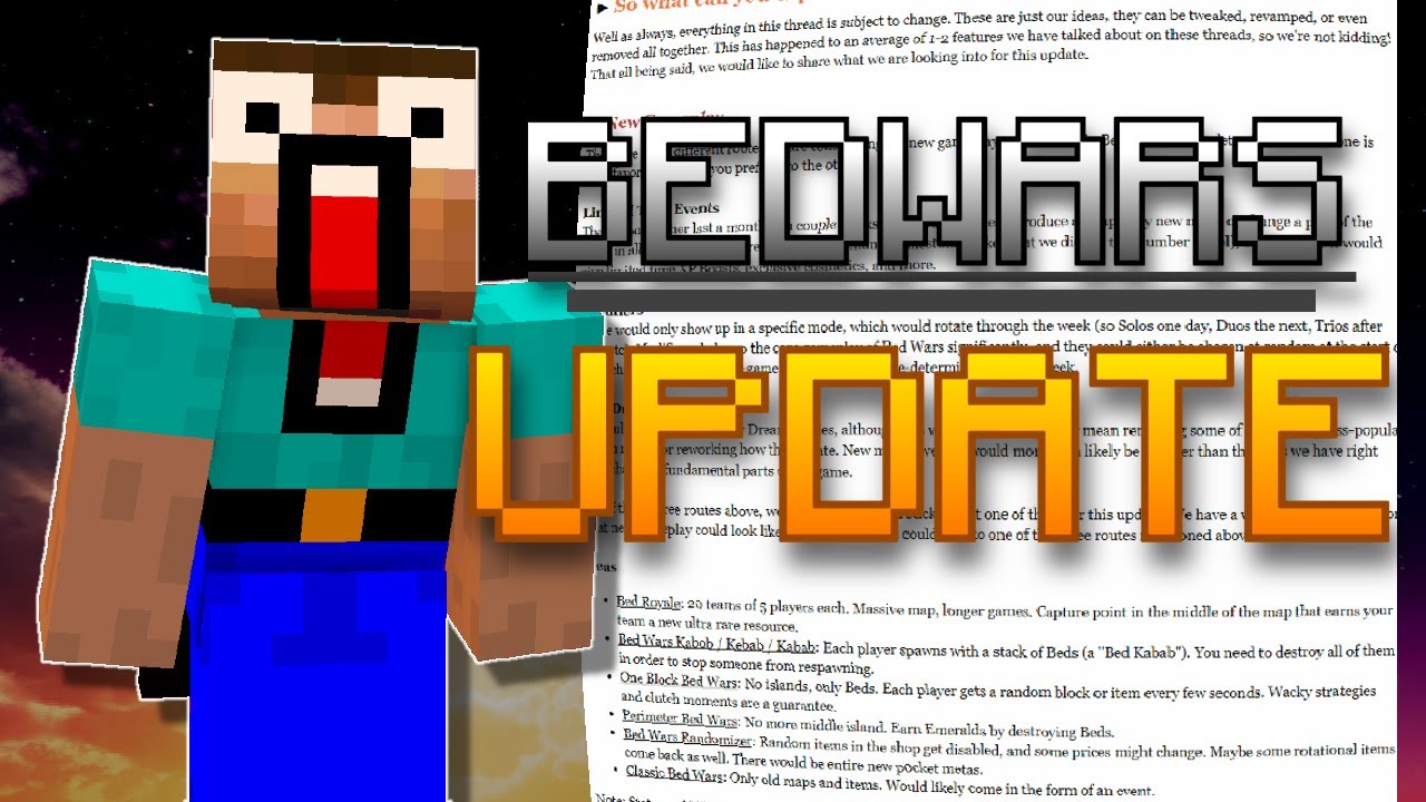 A New MASSIVE Hypixel Bedwars Update Soon?! - YouTube