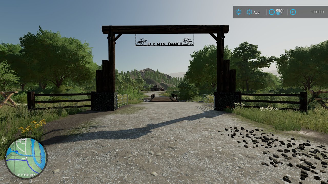 FS 22 / Elk Mountain Ranch - Einfahren Feldrandkurs für Wiese # 02 ...