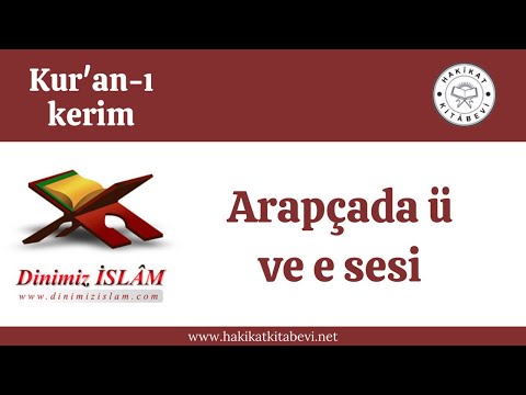 Arapçada ü ve e sesi