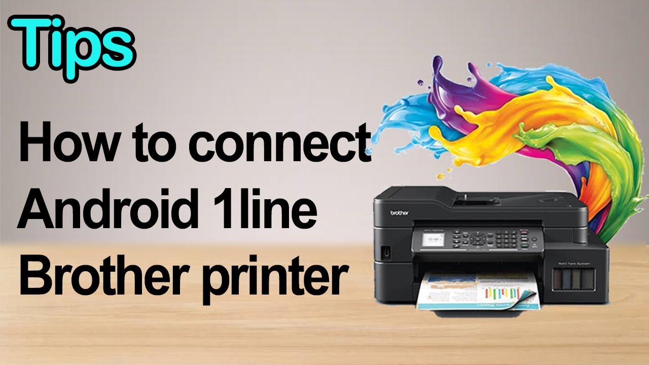 BROTHER - How to connect Android 1line Brother Inkjet printers - YouTube