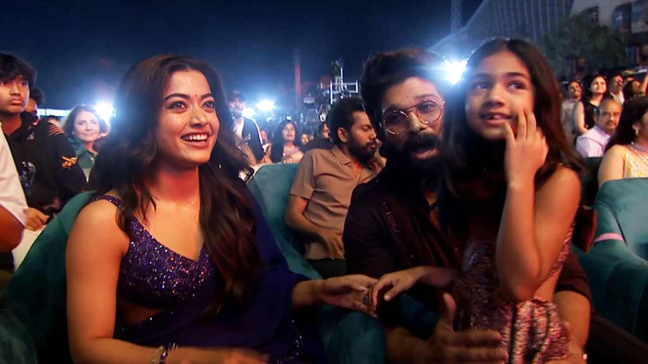 Allu Arjun Daughter Arha Cute Moments With Rashmika Mandanna | Pushpa 2 ...