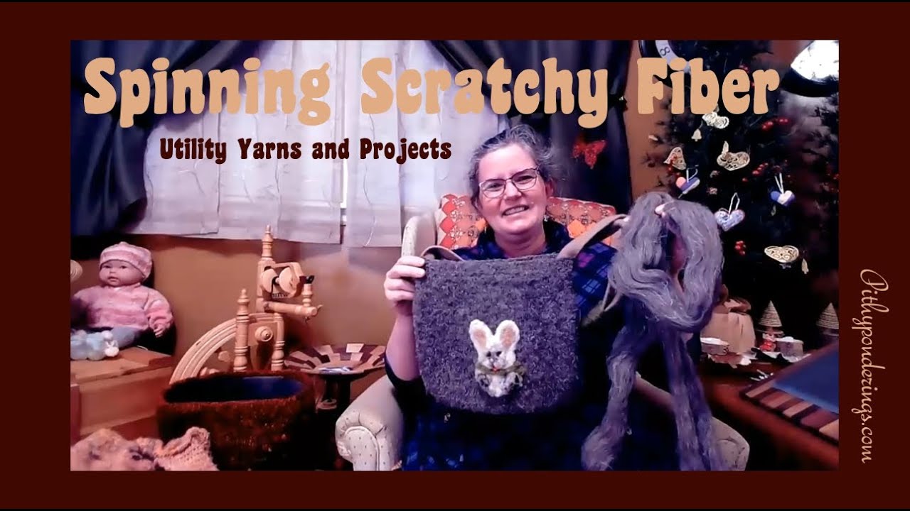 Spinning Scratchy Fiber: Utility Yarns and Projects - YouTube