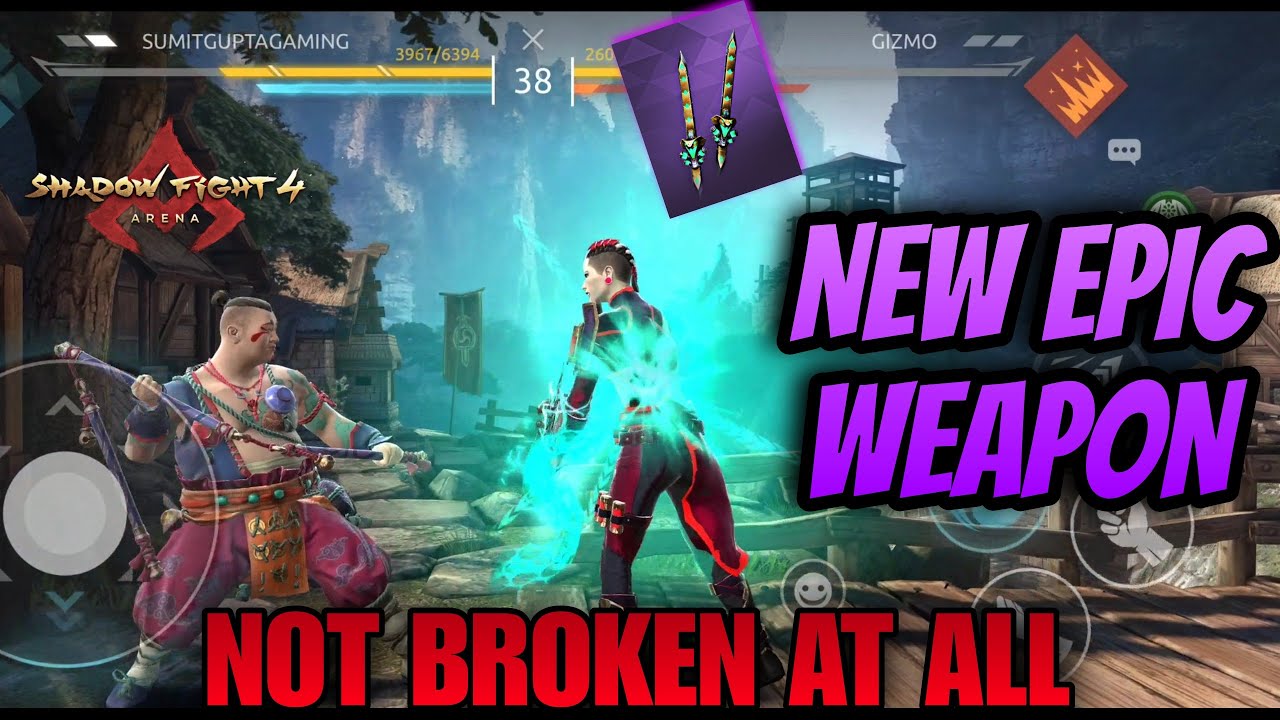 Not BROKEN at all Cobra Epic Weapon Shadow Fight 4: Arena - YouTube