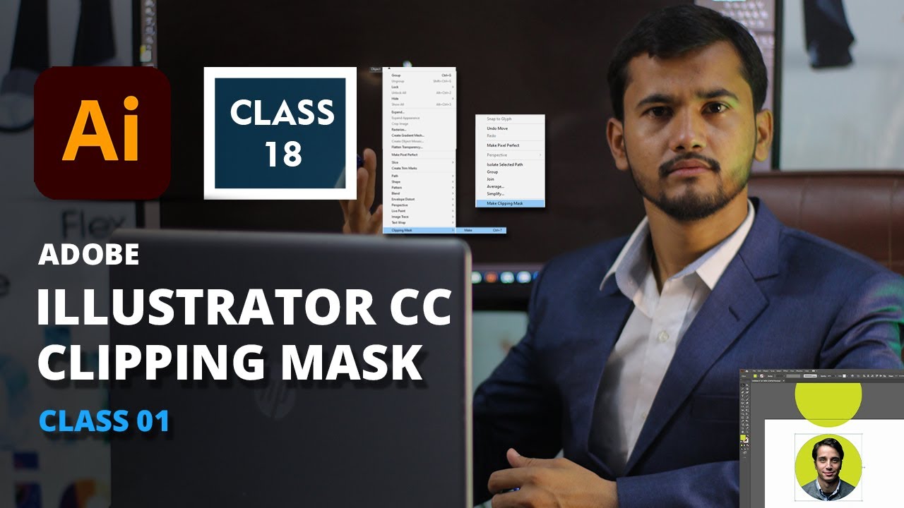Adobe Illustrator Essential Training - Class 18 - Clipping Mask Class 1 ...