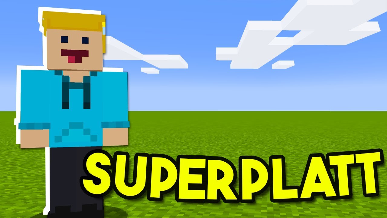 Olof Överlever En Superplatt Värld I Minecraft - YouTube