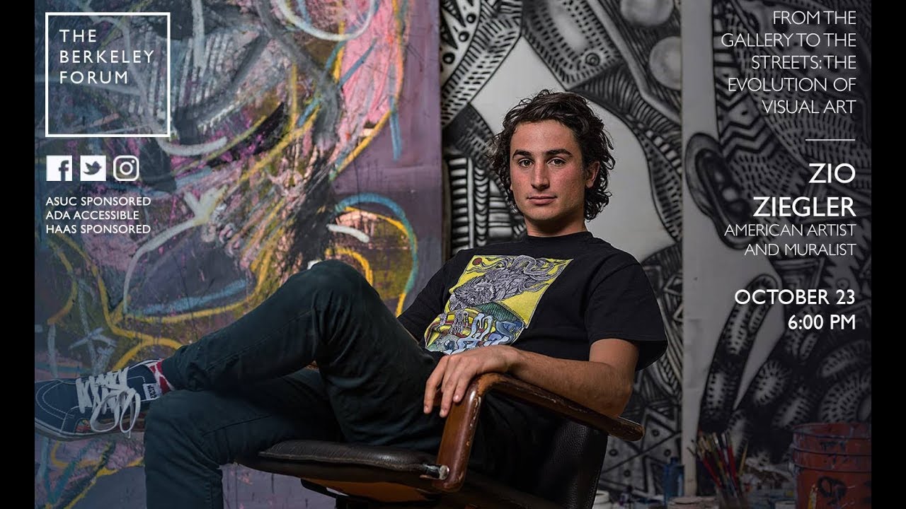 American Artist and Muralist Zio Ziegler at the Berkeley Forum - YouTube