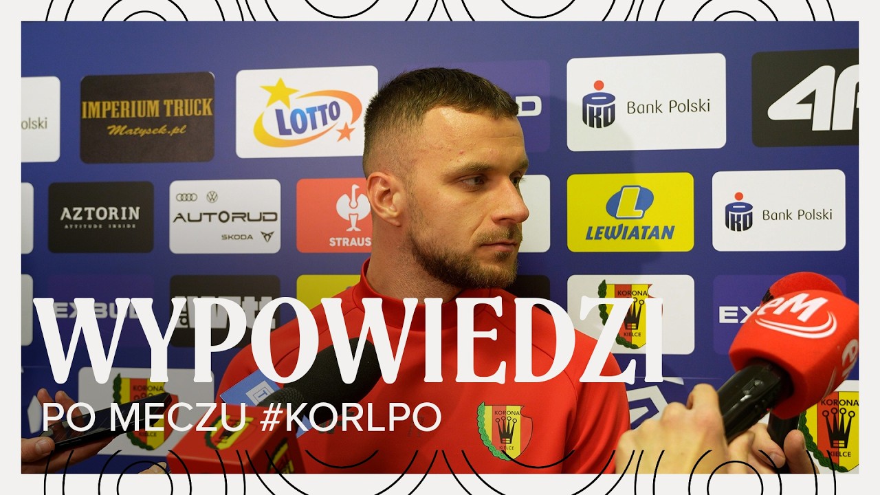Marcin Cebula i Konstantinos Sotiriou po meczu Korona Kielce - Lech ...