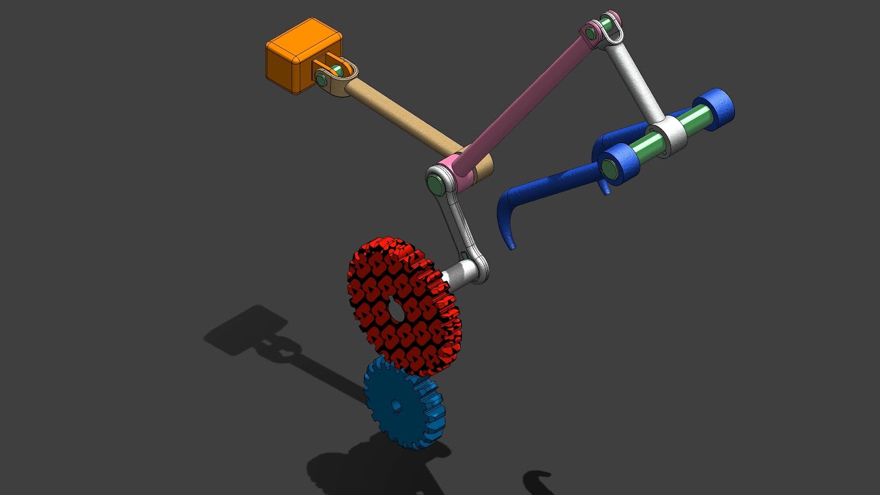 (1/1000)🔝Mechanical mechanism animation 4K #mechanism #animation # ...