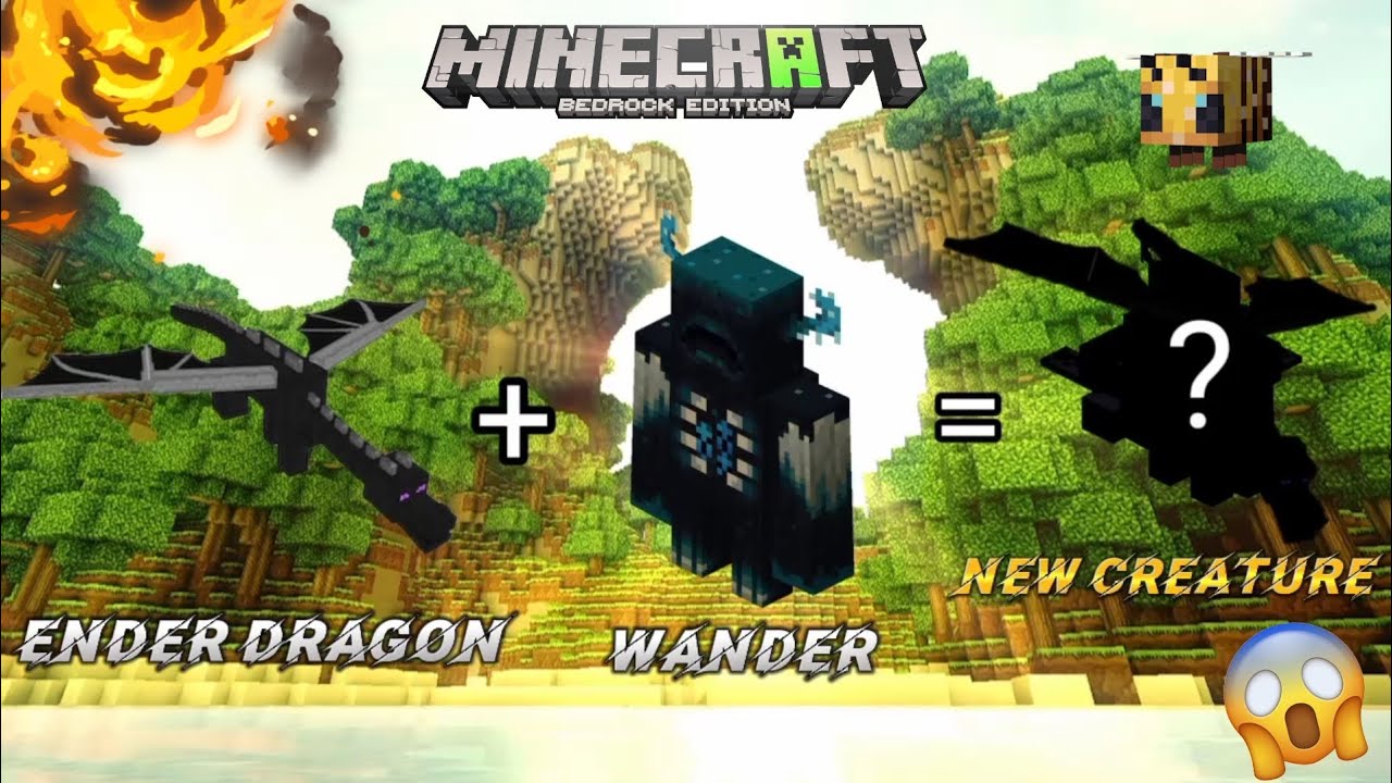 Ender Dragon + Warden = ? | New creature in minecraft | Mystery mutant ...