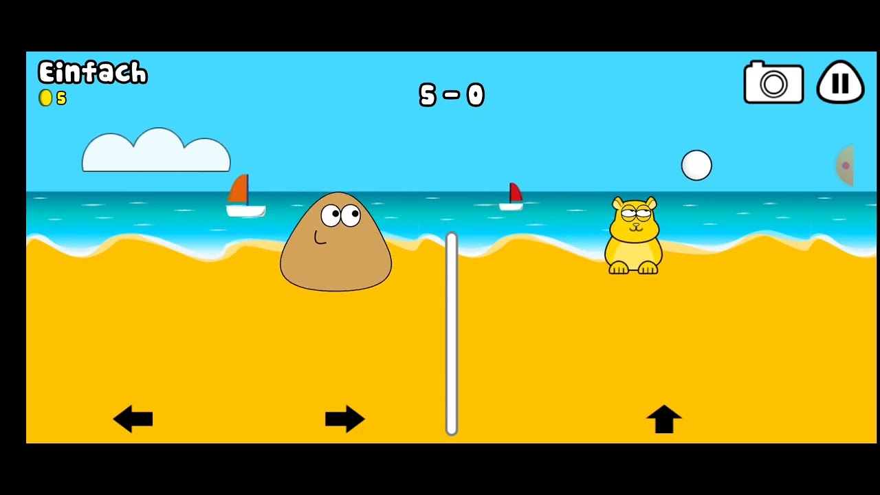 Pou - Beach Volley 🏖🏐 - Winning in the easiest way! - YouTube