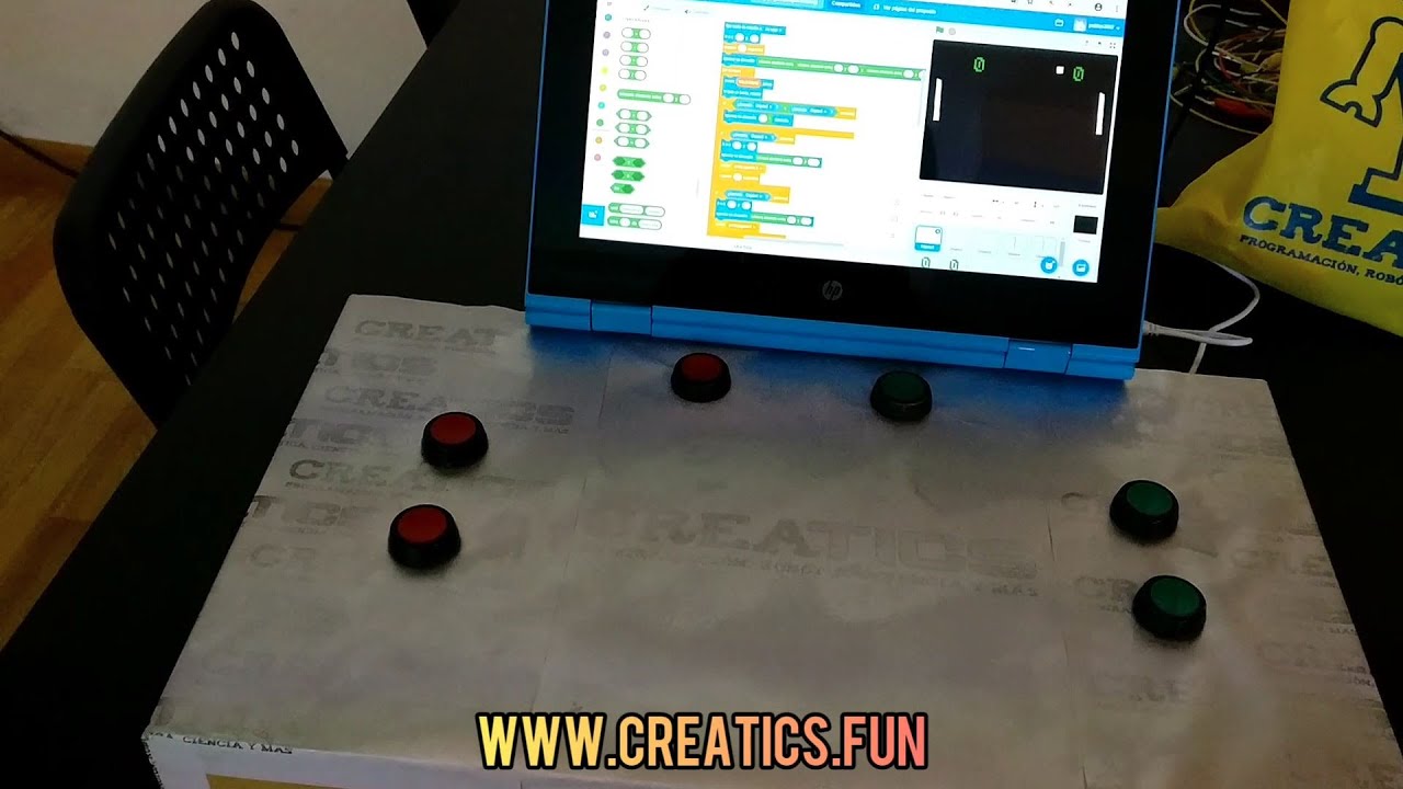 Pong XXI - Proyecto con Makey Makey en primaria - YouTube