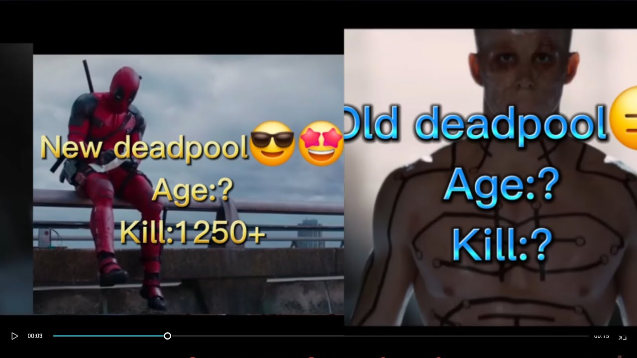 Old deadpool vs new deadpool!🤩 - YouTube