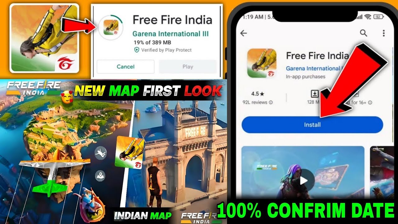 DOWNLOAD FREE FIRE INDIA आज करो 23 SEPTEMBER FFI LAUNCHED - YouTube