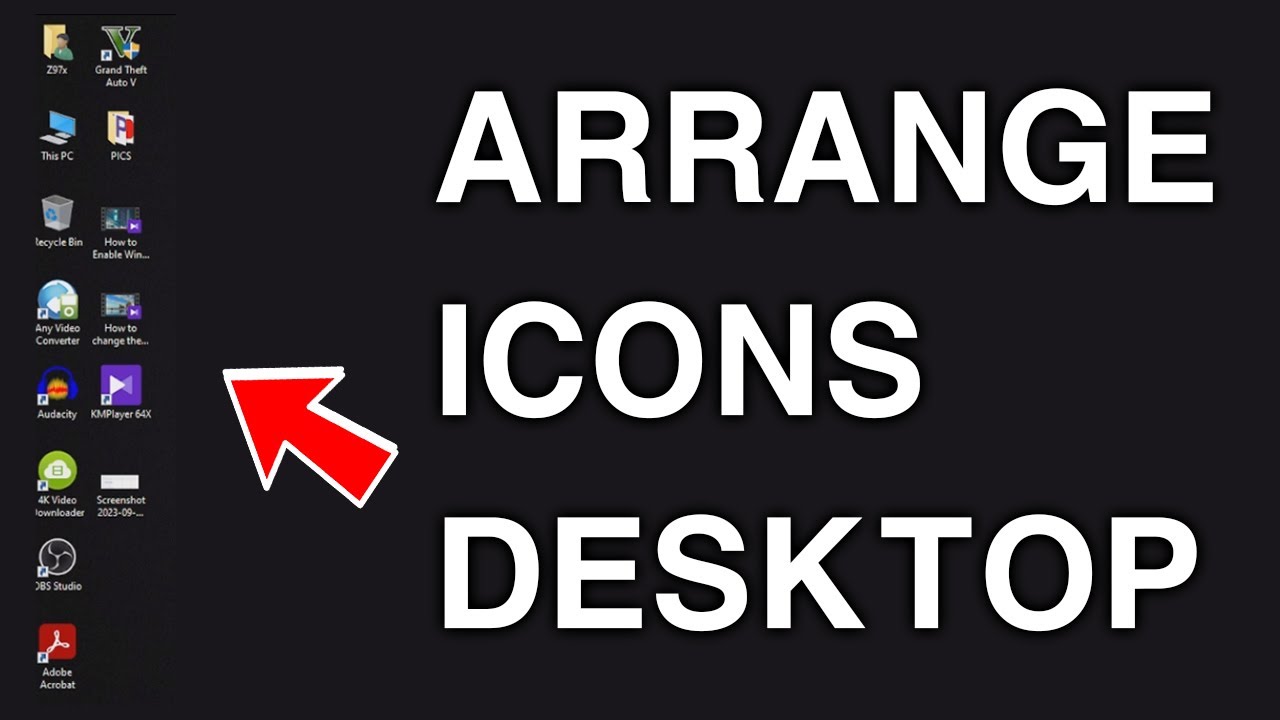How to Arrange Icons on Desktop Windows 10 | Arrange Desktop Icons ...