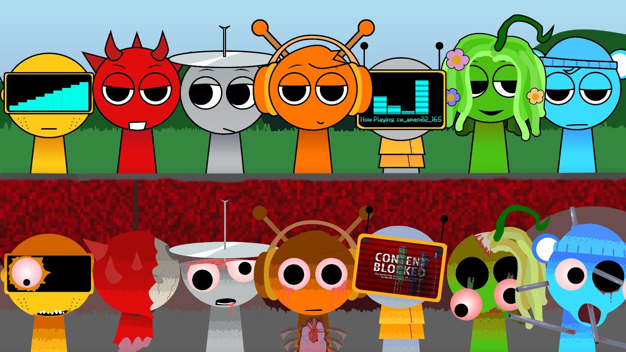 SPRUNKI! Phase 1 VS Phase 2 in Incredibox Sprunki Retake! - YouTube