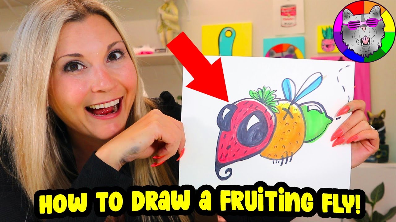 How to Draw a Fruiting Fly for Kids! - YouTube