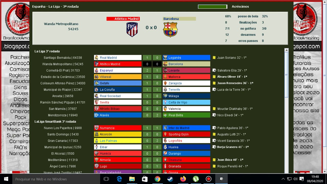 Brasfoot 2020 gameplay parte 7 - YouTube