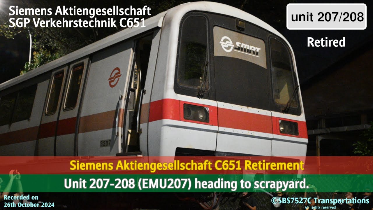 [Farewell to the last Non-LVDT SIE] Siemens AG C651 unit 207/208 ...