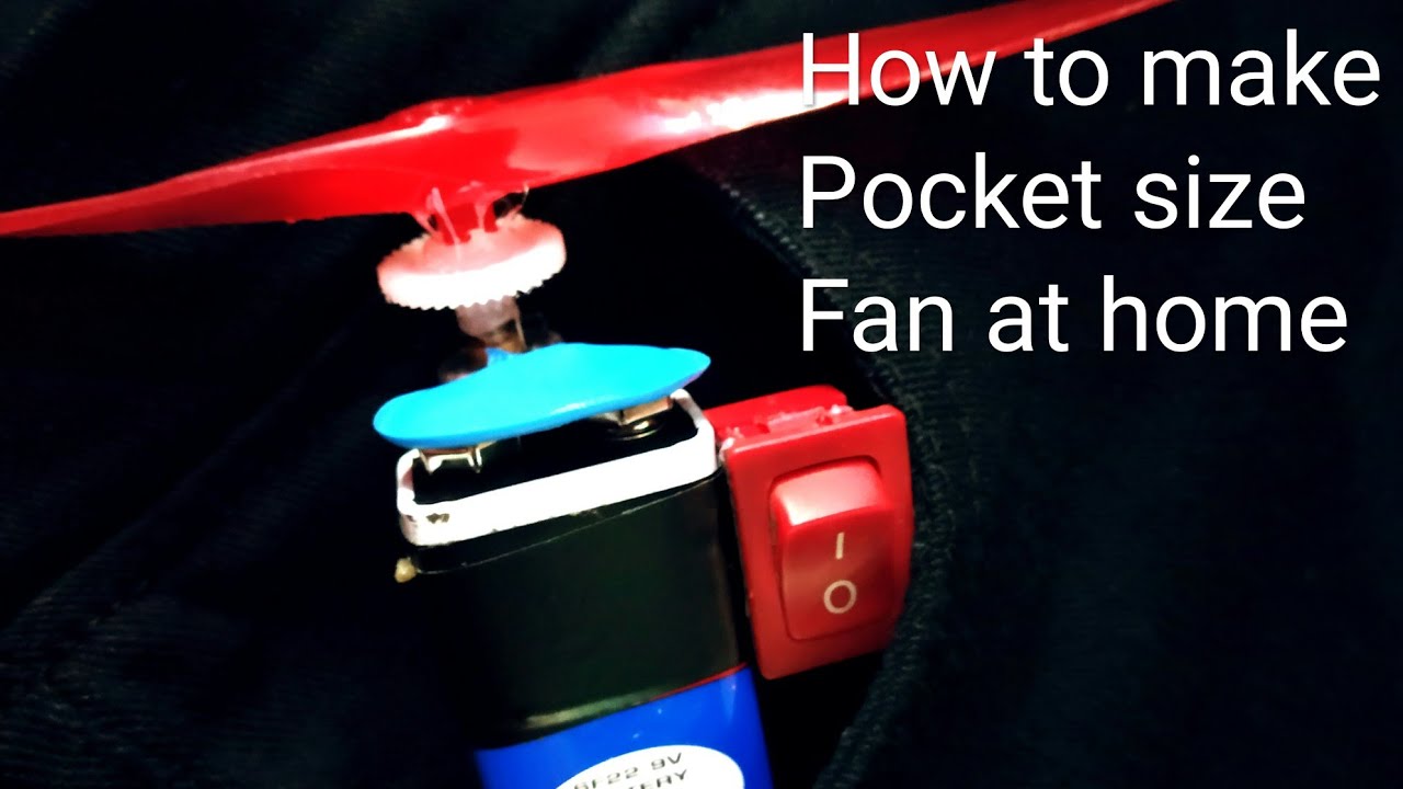 How to make a small fan in simple way - YouTube