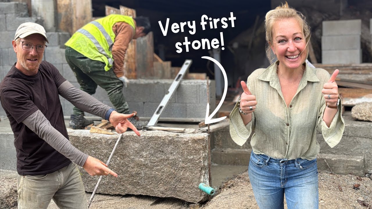 Finally a way forward for our stone house build - YouTube