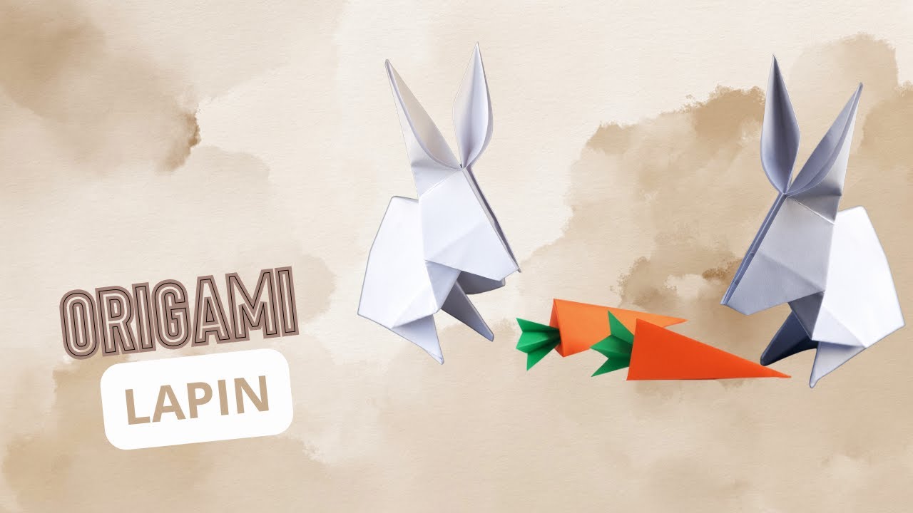 Faire un lapin en origami facilement - YouTube