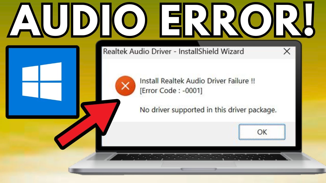 How To Install Realtek Hd Audio Driver Error Code 0001 - YouTube