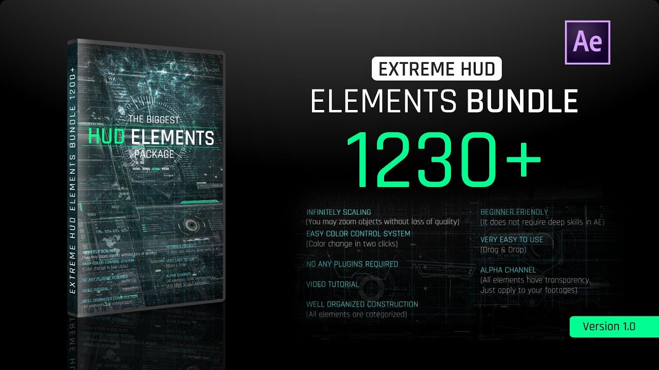 The best kit of HUD elements for After Effects? - YouTube