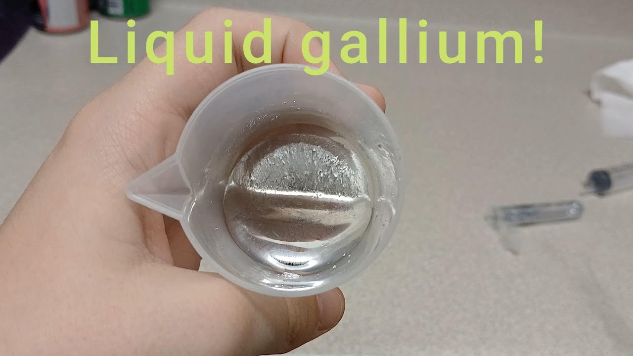 Liquid gallium - YouTube