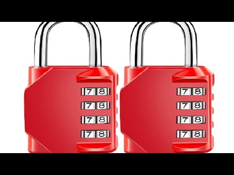 Vervida Combination Locks 4 Pack Small Number Locks Outdoor Waterproof ...
