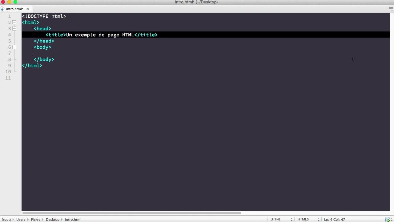 008 COURS COMPLET HTML ET CSS 8 71 Structure d une page HTML - YouTube